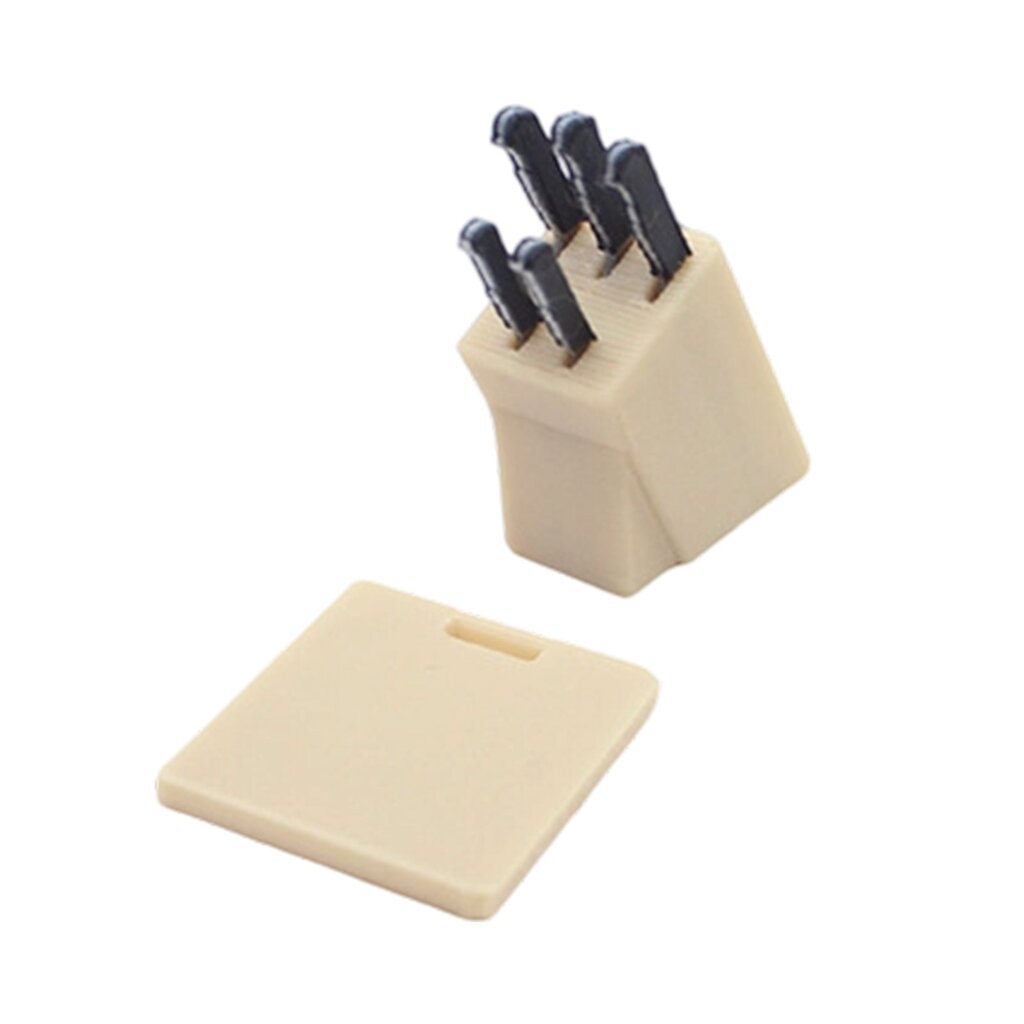 Реалистичный набор миниатюрных ножей 1/12 для кукольных домиков, безопасный декор для детских комнат