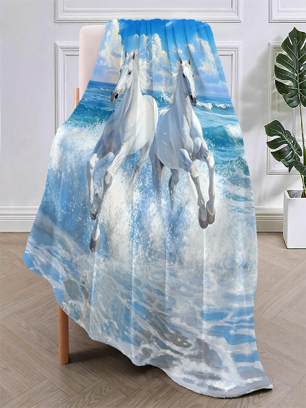 Фланелевое одеяло Бегущий конь220X200CM