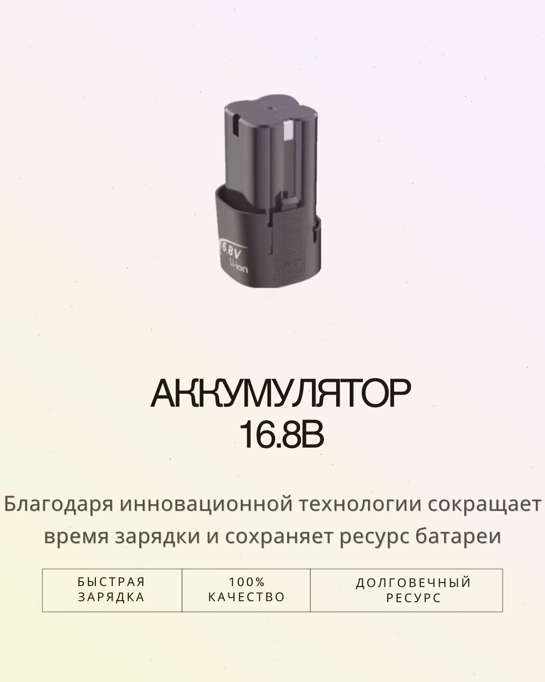 Аккумулятор для BORT BAB16BLK