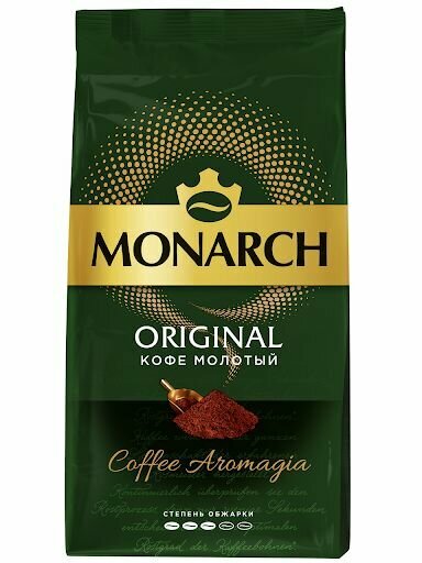 Кофе молотый JACOBS Monarch/Monarch Original натуральный жареный, 230г x 5 упаковок