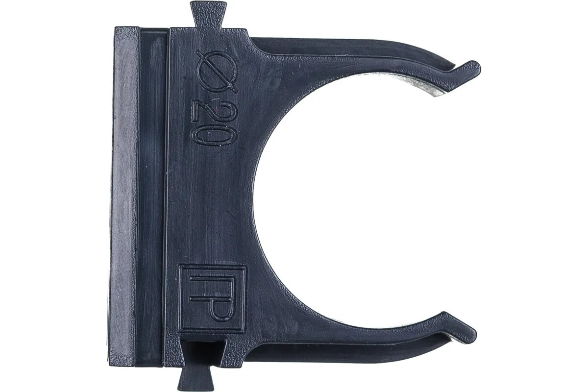 Крепеж-клипса д/труб 20мм (уп.100шт) черная Промрукав (уп.100шт) PR.02720ч