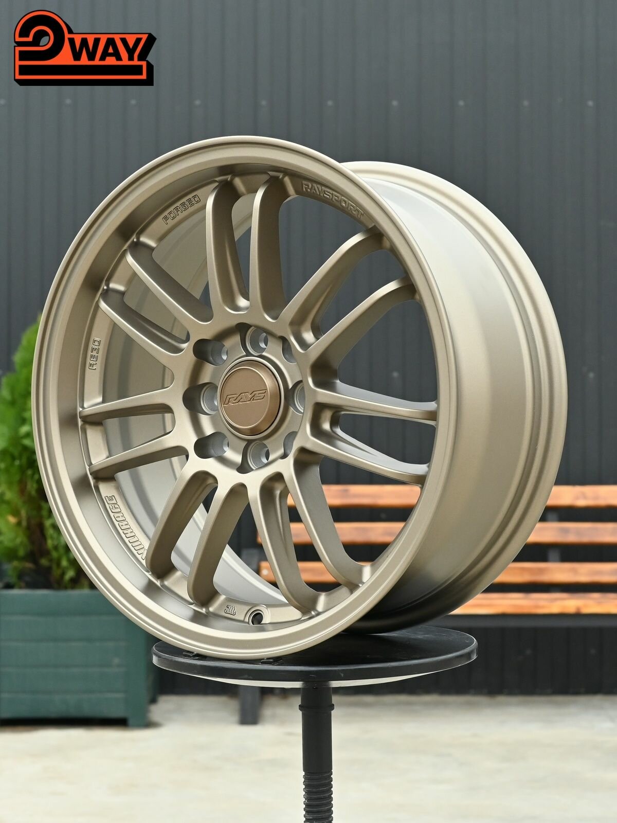 Литой диск Taigiro R16 Rays RE30 Стиль 7.0J ET35 4*100/114.3 Матовая Бронза