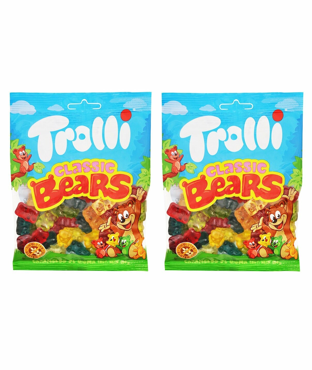 Мармелад жевательный Trolli Мишки с фруктовым вкусом, 100 г*2шт