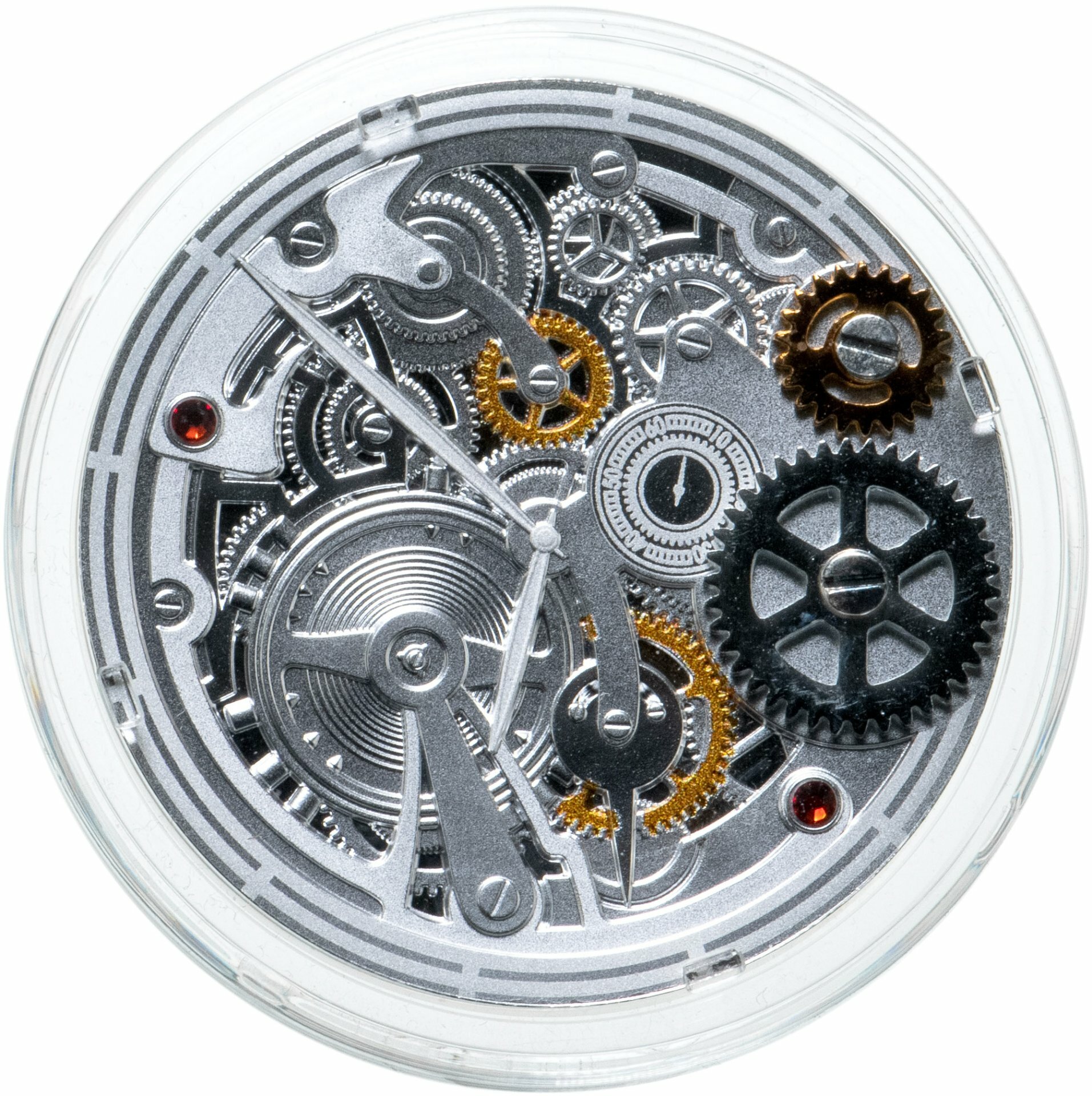 Камерун 2000 франков 2022 "Колеса времени" в футляре с сертификатом, Серебро 999, в сохранности Proof