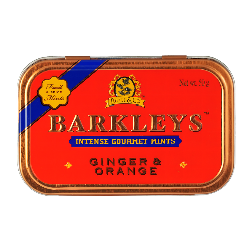 Barkleys ginger&orange леденцы со вкусом имбиря и апельсина 50 гр