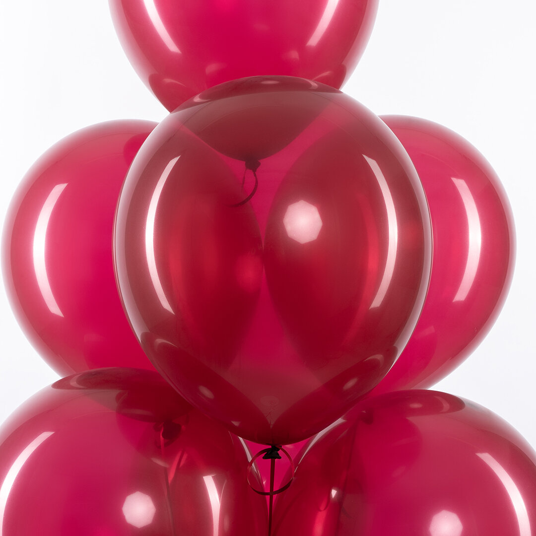 Воздушные шары Дон Баллон 12', 30 см, бургундия, пастель, 100 шт