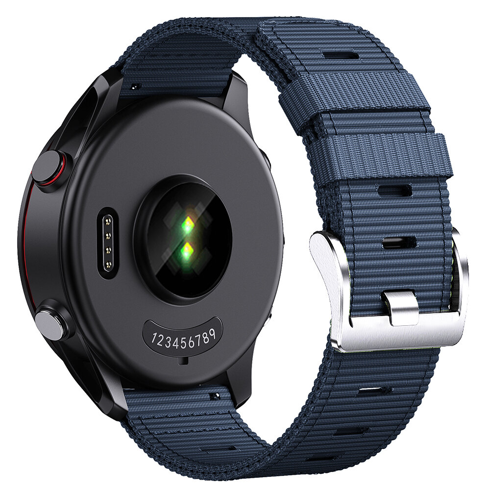 22 мм Нейлоновый ремешок для Garmin Vivoactive 4/Venu 2, Foererunner 255, Huawei Watch GT 5 4 3 2 46 мм Ремень 22 мм