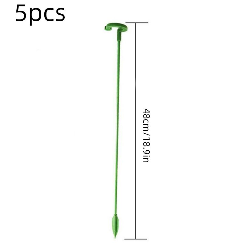 5 шт, пластиковая подставка для растений, стойка для поддержки цветов, свая для теплицы, фиксированный стержень, держатель для комнатных растений, овощей, кронштейн