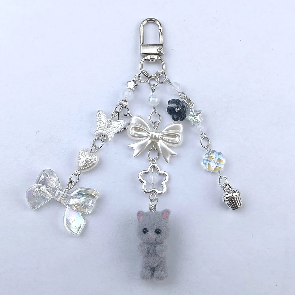 Брелок котенок MINISO K1034-grey