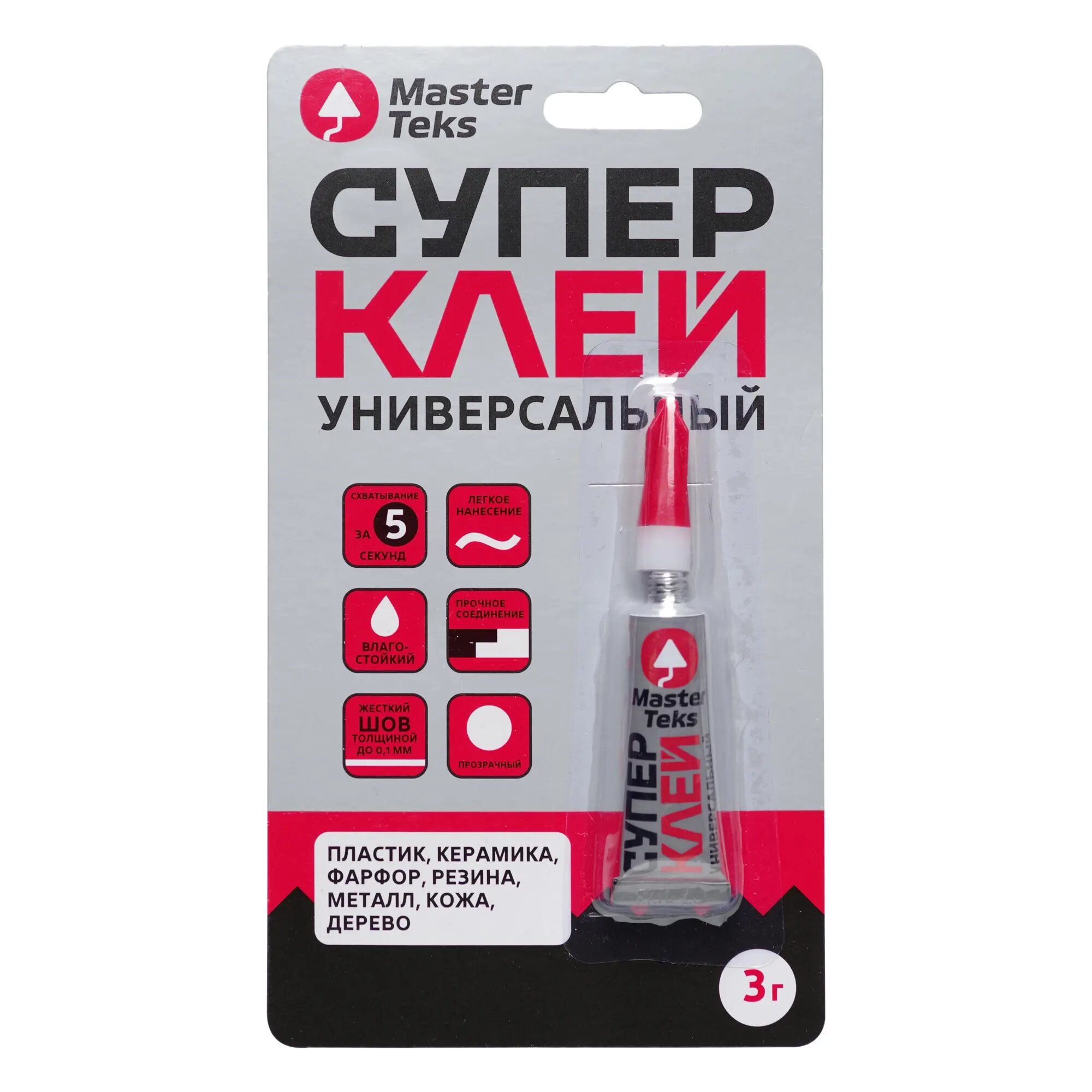 Секундный клей Masterteks 3 г