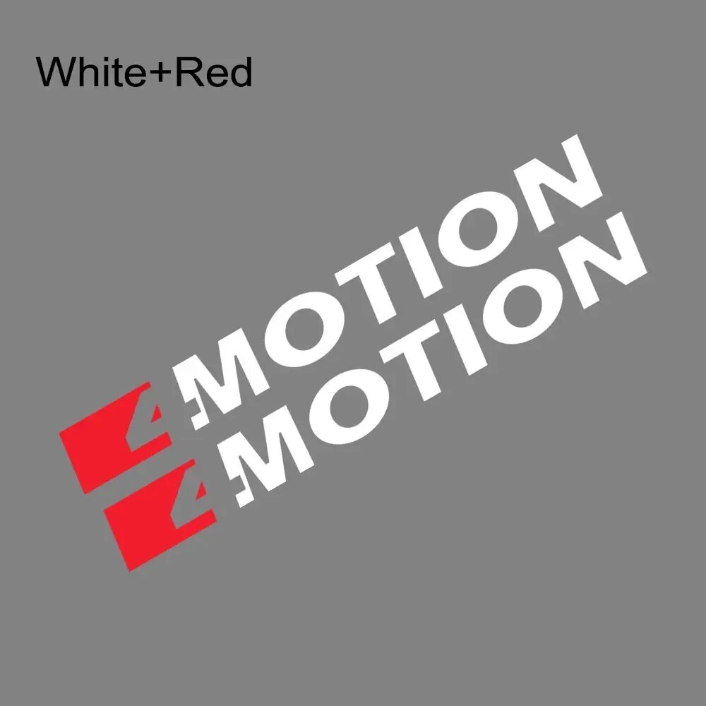 Наклейка White Red для VW Amarok V6 4Motion 4X4