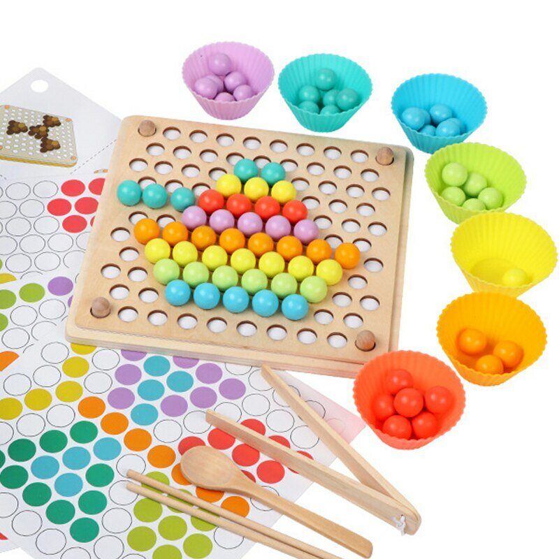 Детские игрушки Деревянные игрушки Ручное обучение мозга Клипы Бизнес-доска Математические игры Детские игрушки раннего образования Детские подарки (красочные)