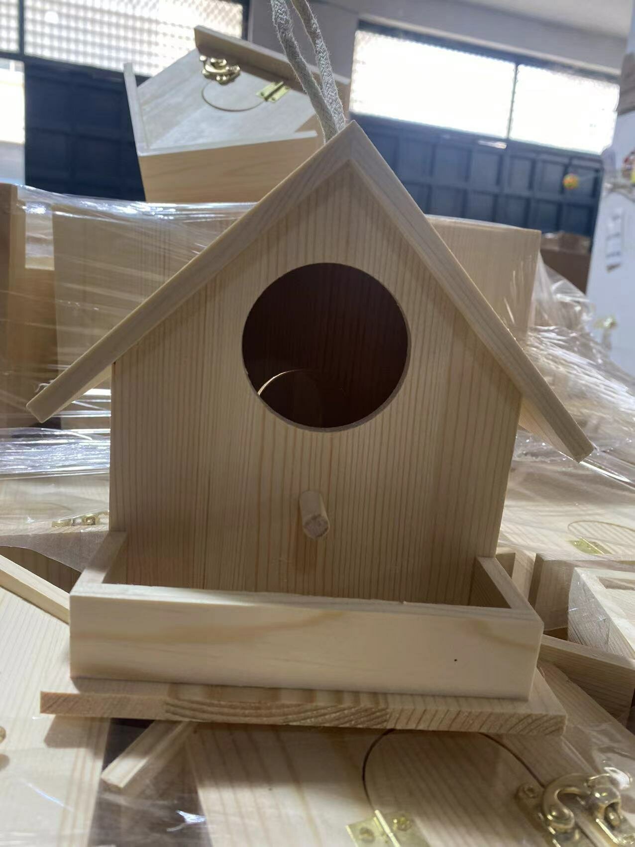 Креативный DIY птичий домик для дома и улицы, деревянный домик в пасторальном стиле, декор для дома