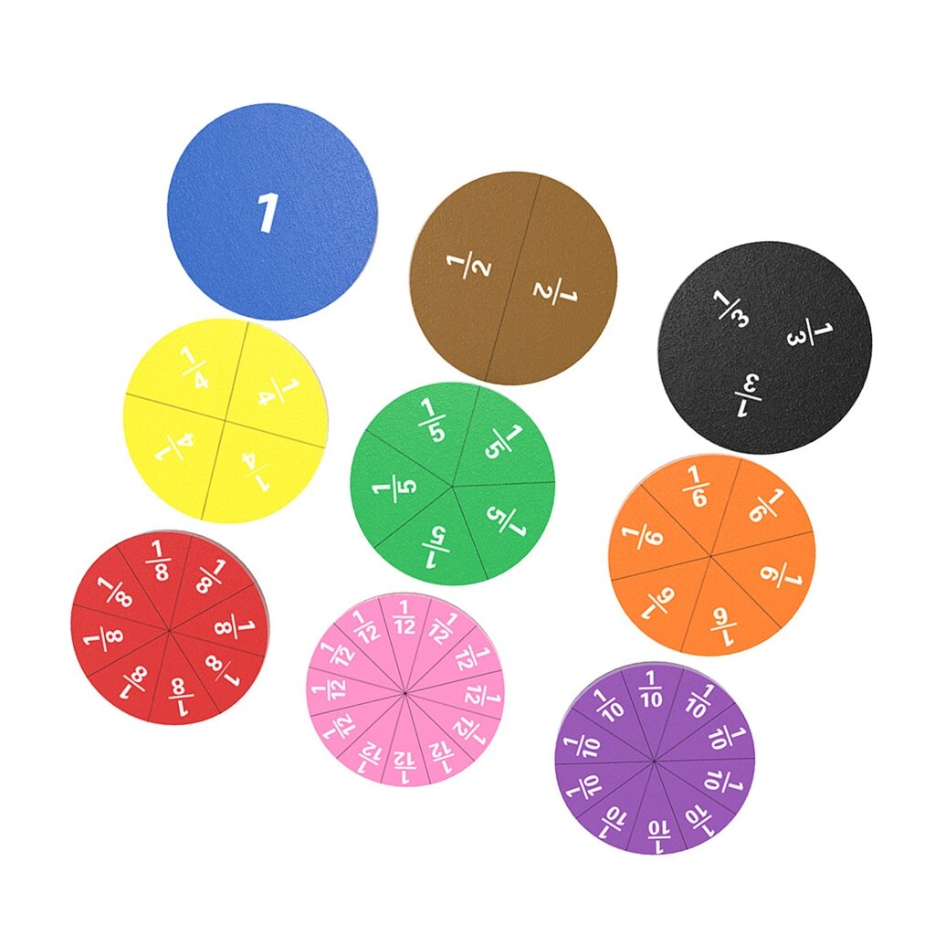 Дроби для Ручного Обучения Математике Безопасный Инструмент Для Изучения Дробей Для детей