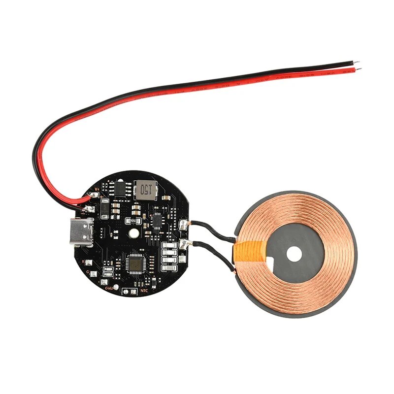 DC5V 9V 12V Модуль беспроводной быстрой зарядки DIY Беспроводное зарядное устройство 5 Вт ~ 20 Вт Адаптивная плата быстрой зарядки с защитой от зарядки 20W A