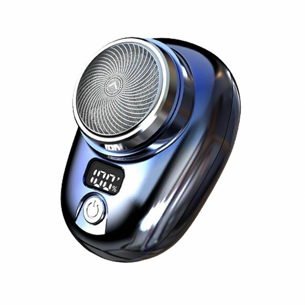 Портативная мужская мини-электробритва с цифровым дисплеем батареи, отлично подходит для путешествий