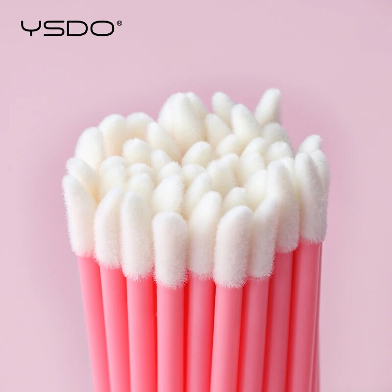 Кисти для макияжа глаз YSDO, розовые, 50 шт