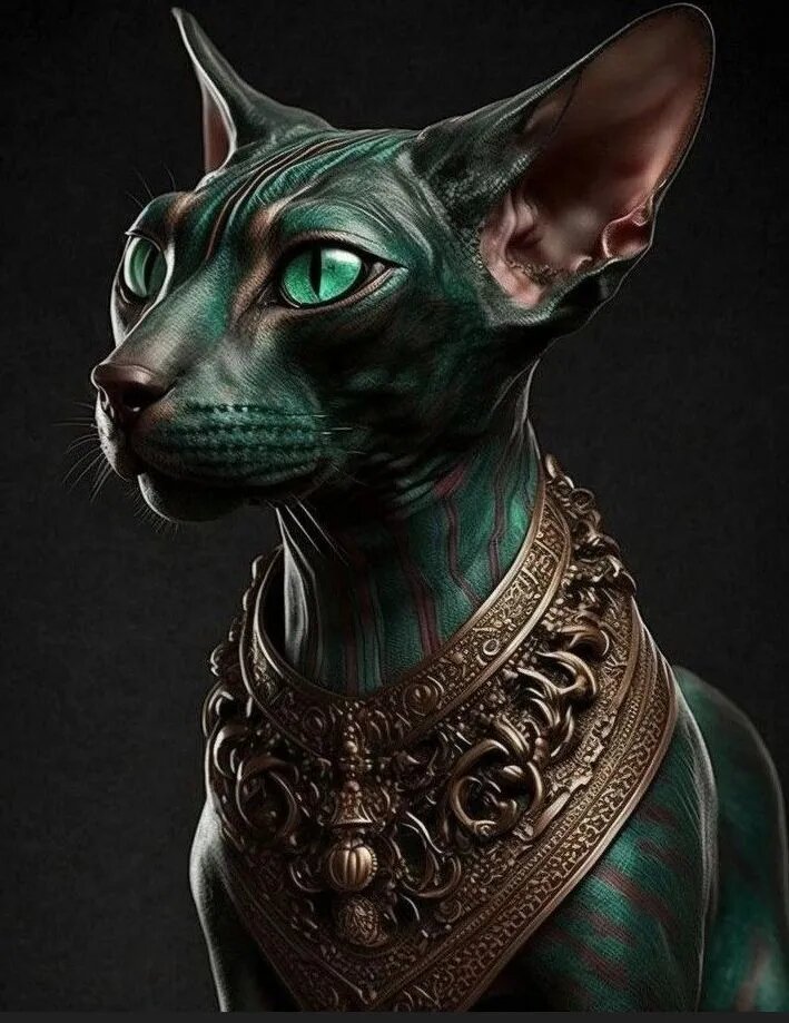 Алмазная Мозаика "Красивый Сфинкс" 40*50 См, Безрамная, Идеальна Для Дома, Украшения, Подарков.