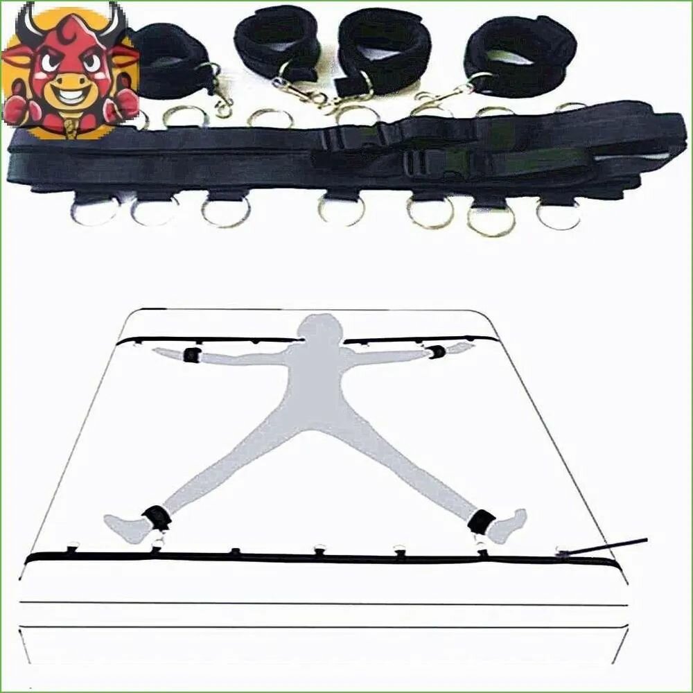 Сокровище найдено! БДСМ-кровать, набор игрушек для бондажа, 6 шт