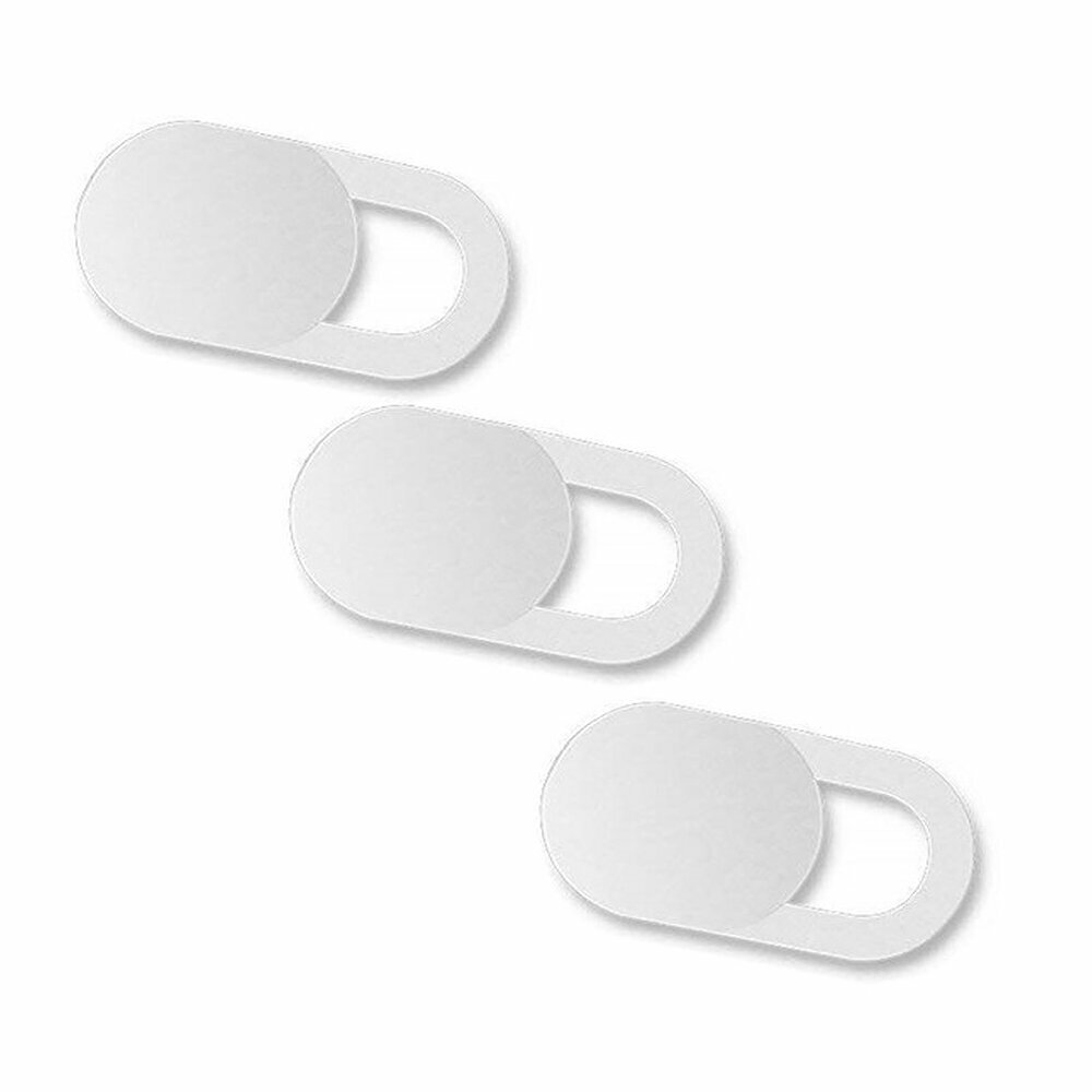 Защита конфиденциальности камеры. Ультратонкая крышка веб-камеры для компьютеров, ноутбуков, планшетов. Высокое качество. Комплект из 3 штук. Белый цвет.