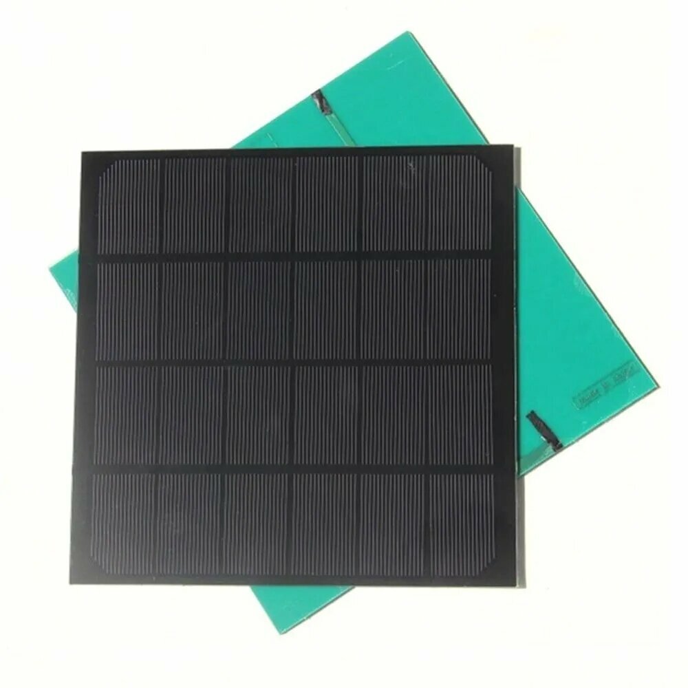 Панель солнечных батарей монокристаллического кремния 10W 6V, солнечная перезаряжаемая панель с электронным шнуром 165X165MM