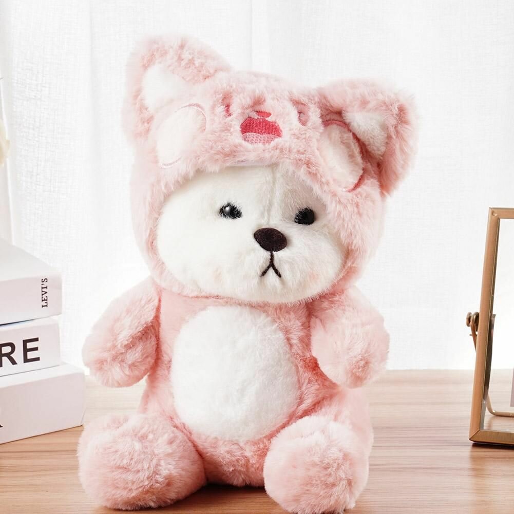 Плюшевая кукла-мишка Лина, игрушки для подруги, рождественский подарок подарок
