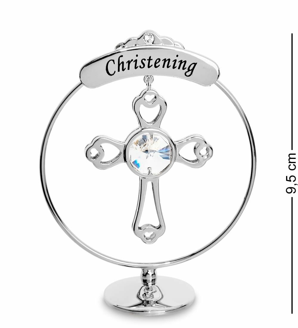 Фигурка серебр. Крест с цв. кр. A971423 Crystal Temptations, Металл, кристалл