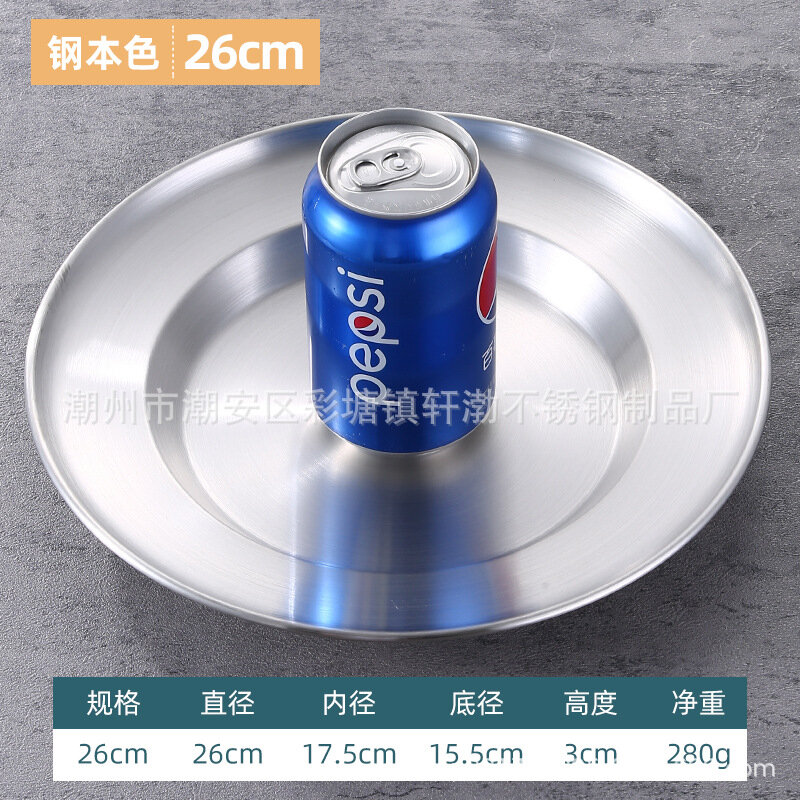 Тарелка из соломенной шляпы из нержавеющей стали в Корейском стиле Спагетти Западная тарелка для еды Простая Бытовая