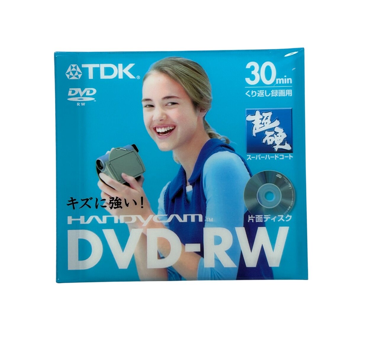 Диск для записи TDK miniDVD-RW 1.4GB, 30мин, 8см для видеокамеры и т. д.