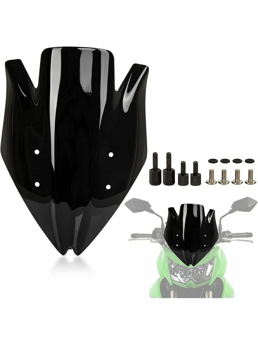 Ветровое стекло мотоцикла Kawasaki Z1000 2007-2009