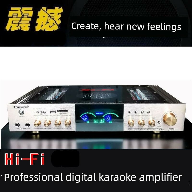 Bluetooth домашний усилитель мощности аудио караоке высокой мощности КТВ Hi-Fi лихорадка пассивный динамик AV усилитель
