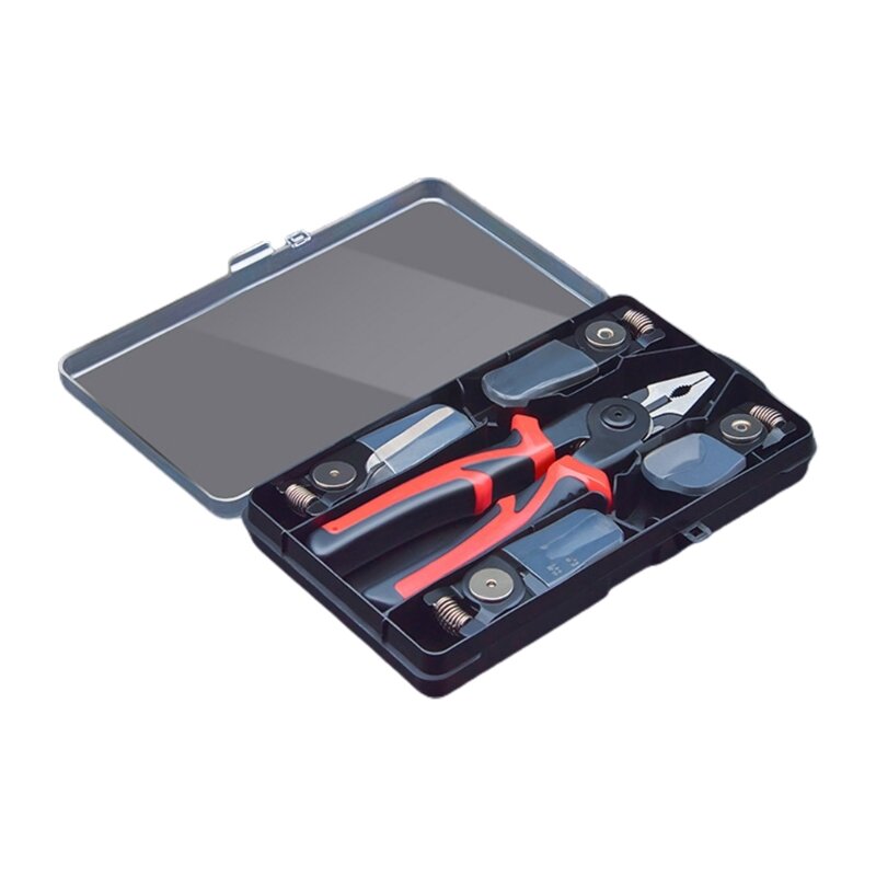 Набор Плоскогубцев 5 в 1 Включает Кабельные Кусачки, Устройство Для Зачистки проводов, Обжимные Плоскогубцы, Линейные Плоскогубцы, Ножницы, Универсальную Расческу