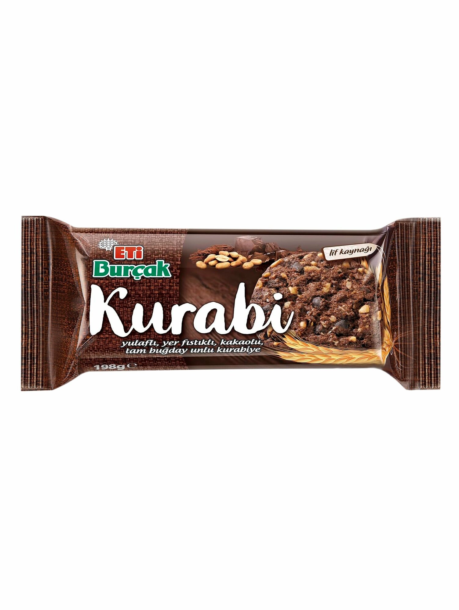 Печенье овсяное шоколадное с фундуком, "ETi", Kurabi, 198гр. Турция
