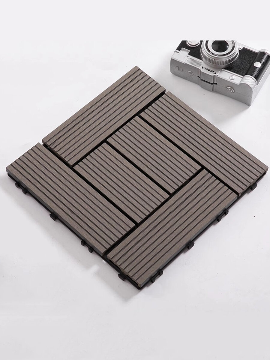 Палубная доска, модульная, для пола, дорожек, балконов, 300x300x20 мм, 11 шт