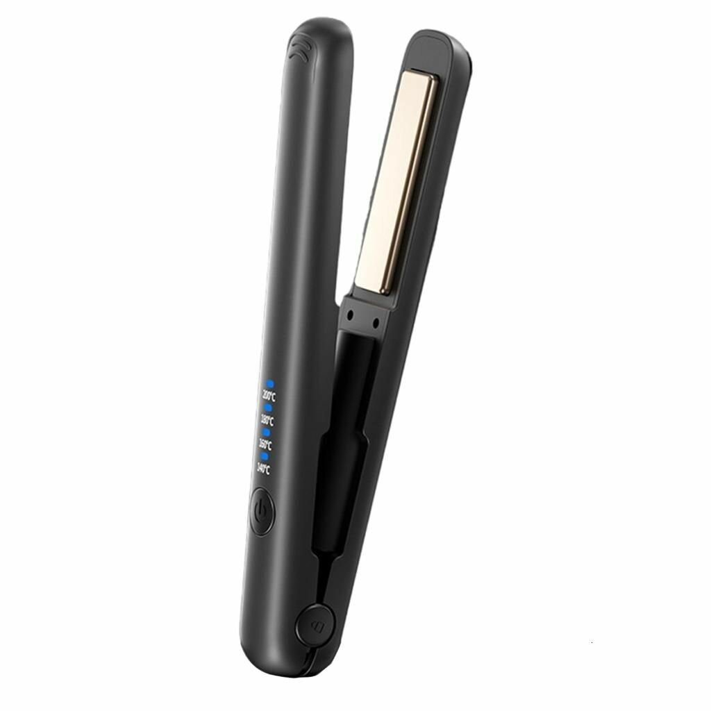 Портативный утюжок для выпрямления волос, Черный