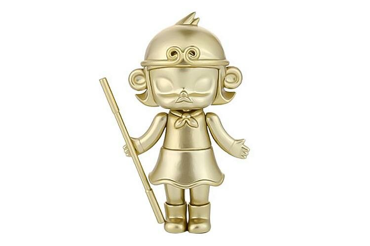Коллекция унисекс POP MART Молли Путешествие на Запад, Gold Hidden Style-Sun Wukong, gold