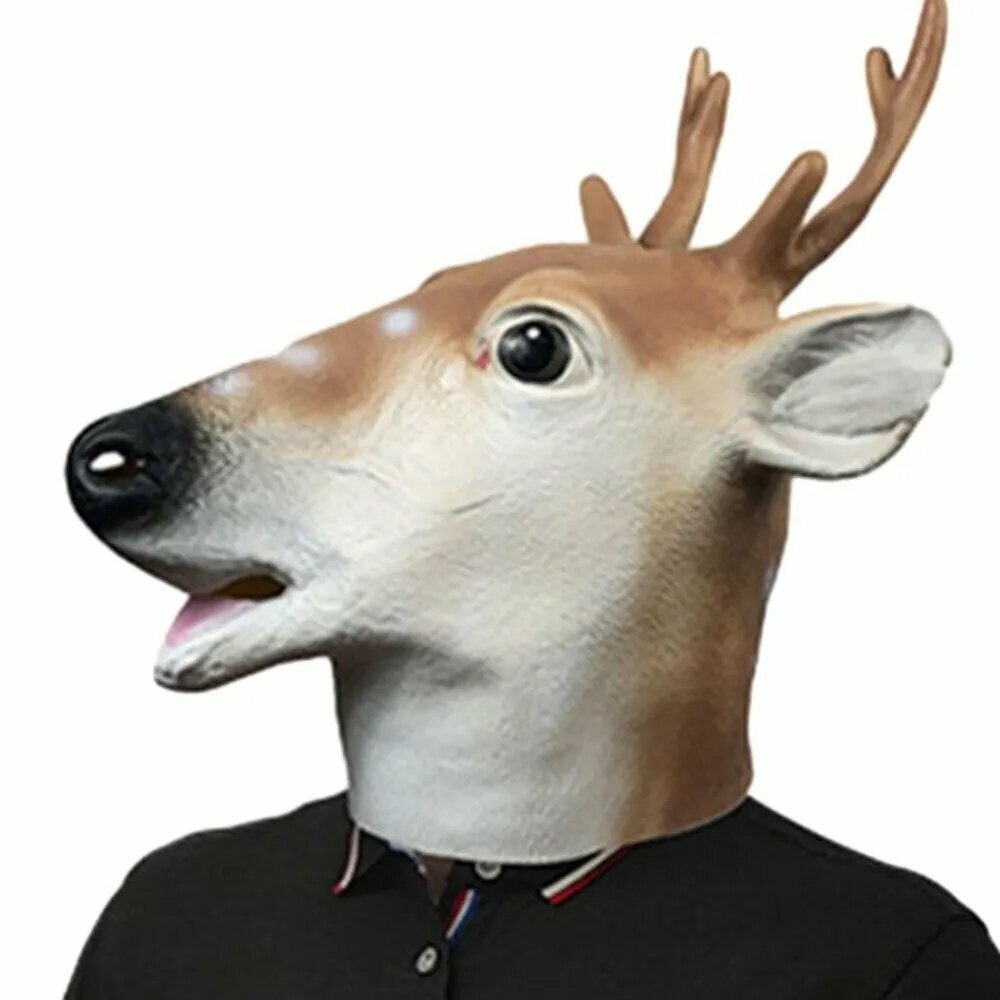 Маска оленя - серая