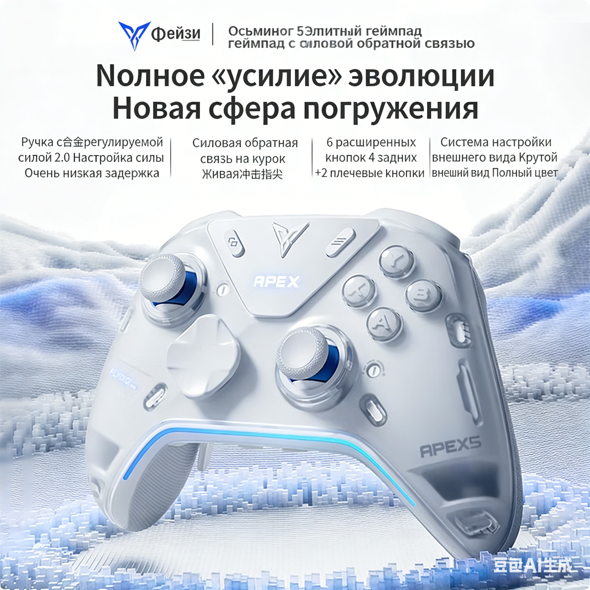Flydigi APEX5 - беспроводной геймпад для ПК, Телефона, Nintendo, Steam Deck