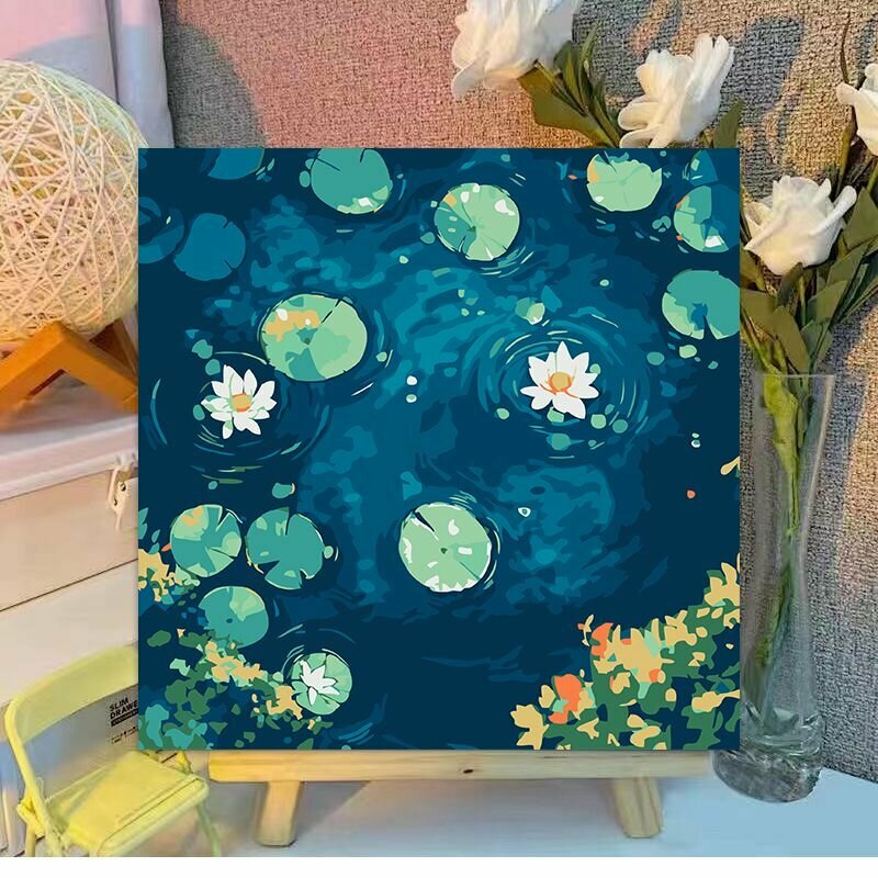 Картина по номерам, 20x20 CM, животные, пейзаж, подарок