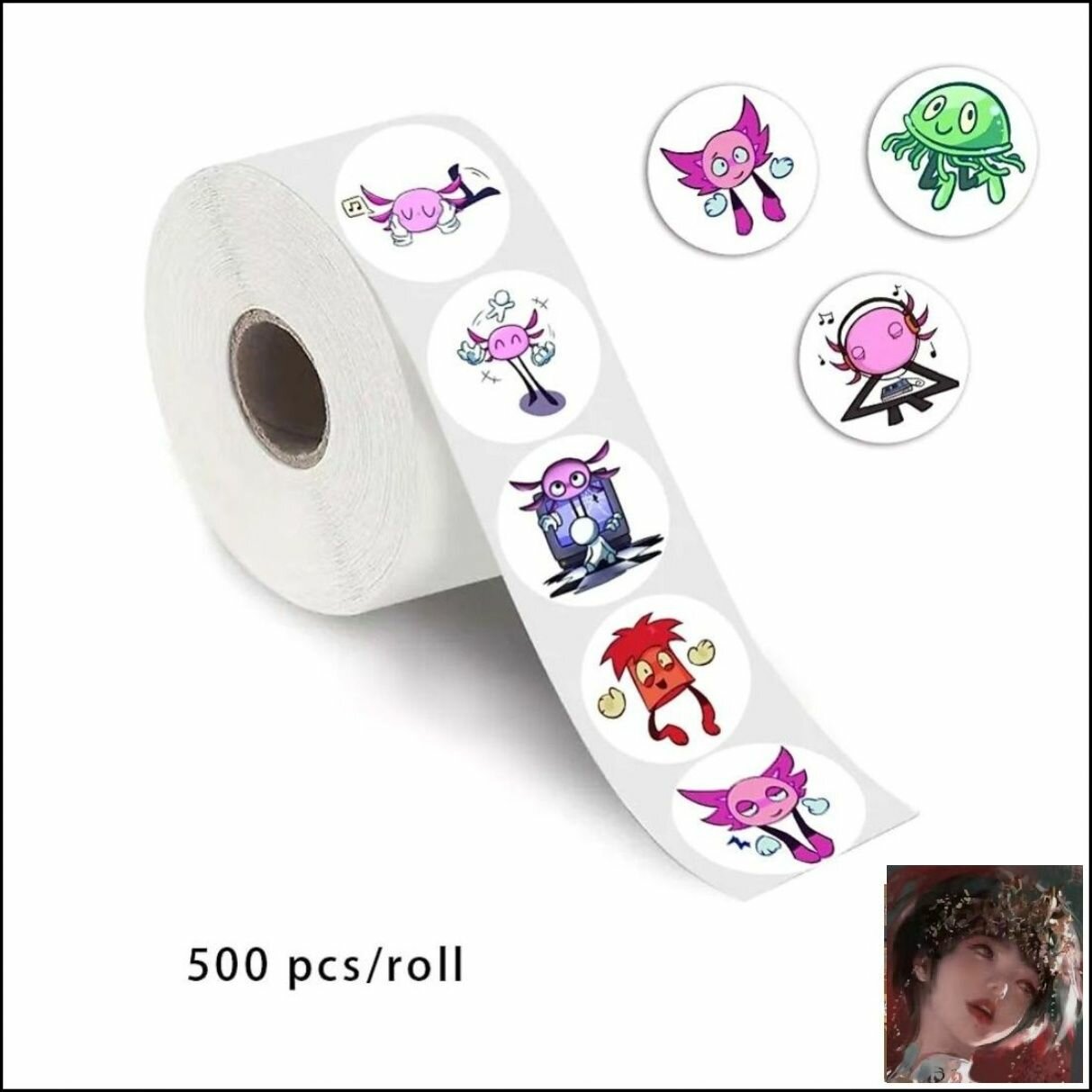 КинитоПЕТ-500 круглых рулонных наклеек