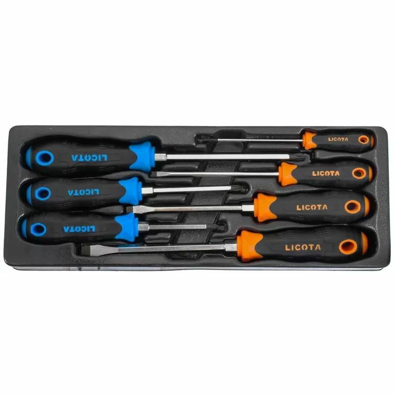 Набор отверток, 7 предметов, в ложементе, Licota (ACK-384106)