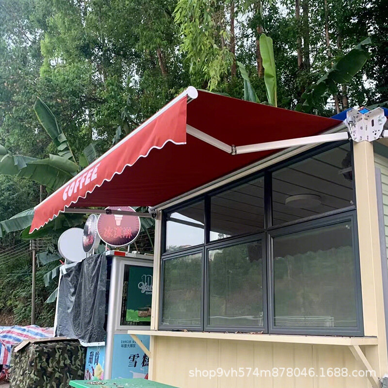 [2025] Ручной выдвижной навес из алюминиевого сплава, опционально доступен электрический навес, автоматический уличный навес для вилл премиум-класса.
