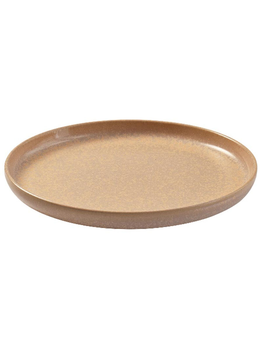 Тарелка плоская 22 см Kenai Ceramics Luma, цвет персиковый, керамика Stoneware