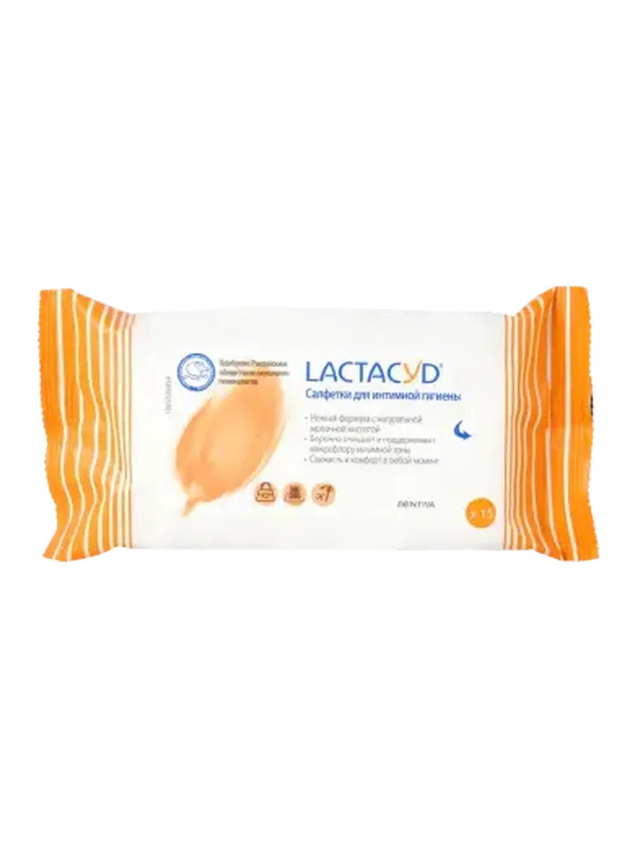 Лактацид Салфетки ля интимной гигиены №15