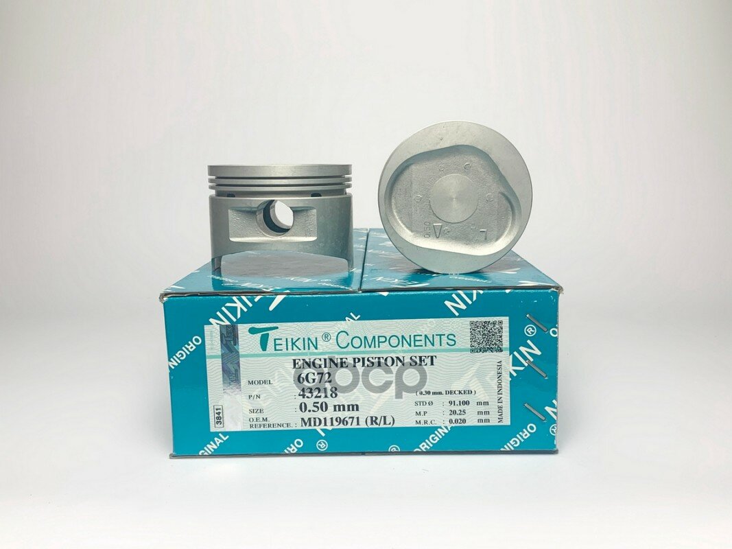 К-кт поршней! 0.50 (6 шт.) Mitsubishi Pajero 3.0 6G72 88-18 TEIKIN арт. 43218050