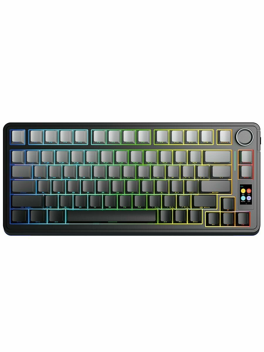 AULA S75PRO Gradient Gray Leobog Star Vector Беспроводная механическая игровая клавиатура, русская раскладка