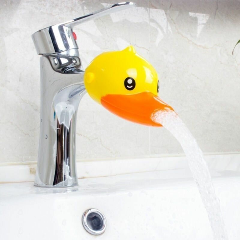 Антибрызговый удлинитель для детского умывания Nerdy Duck — аксессуар для обучения малышей умываться без брызг