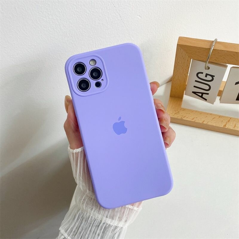 Чехол для iPhone 14 Pro Max с полным покрытием, чехол для Apple 15 Pro, жидкий силикон 13, ударопрочный 12, мягкий чехол 16