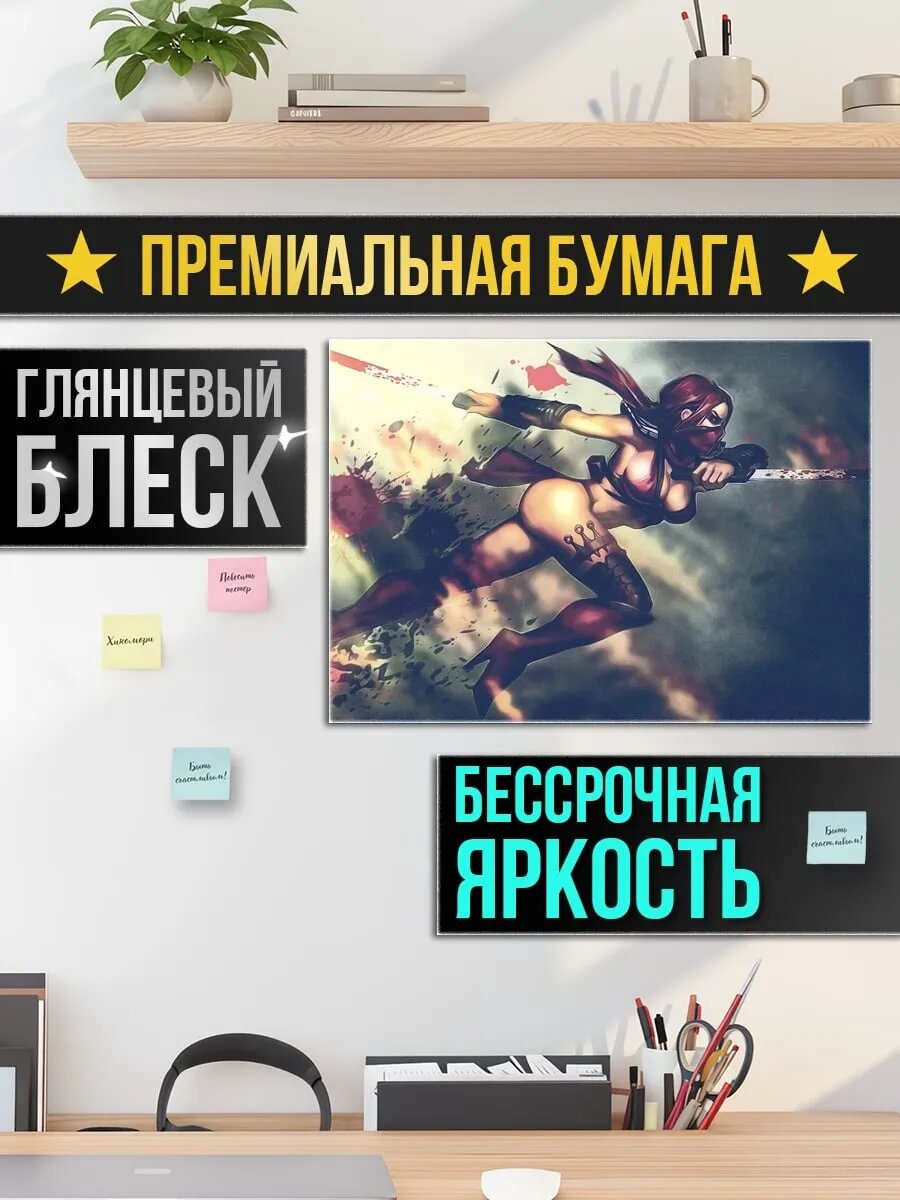 Плакат постер Девушка ниндзя — фото 1