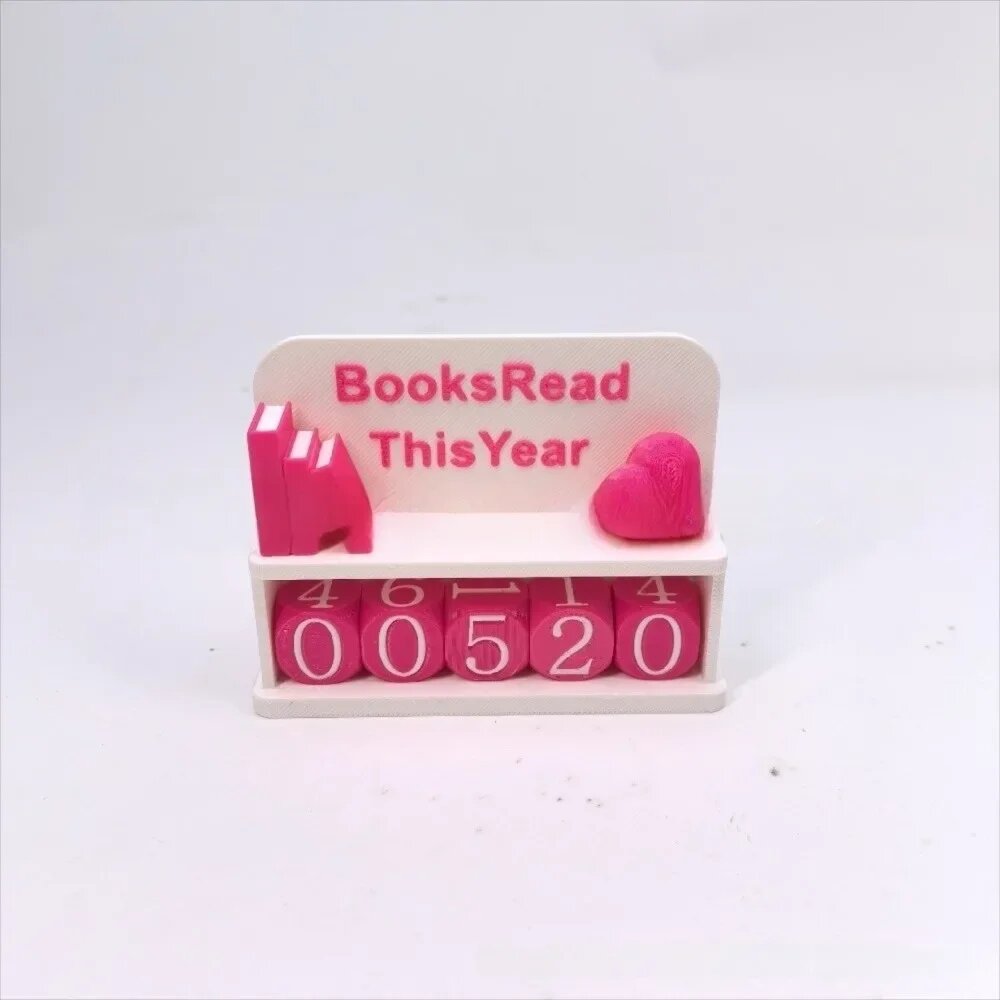 Декор для книжной полки счетчик прочитанных книг